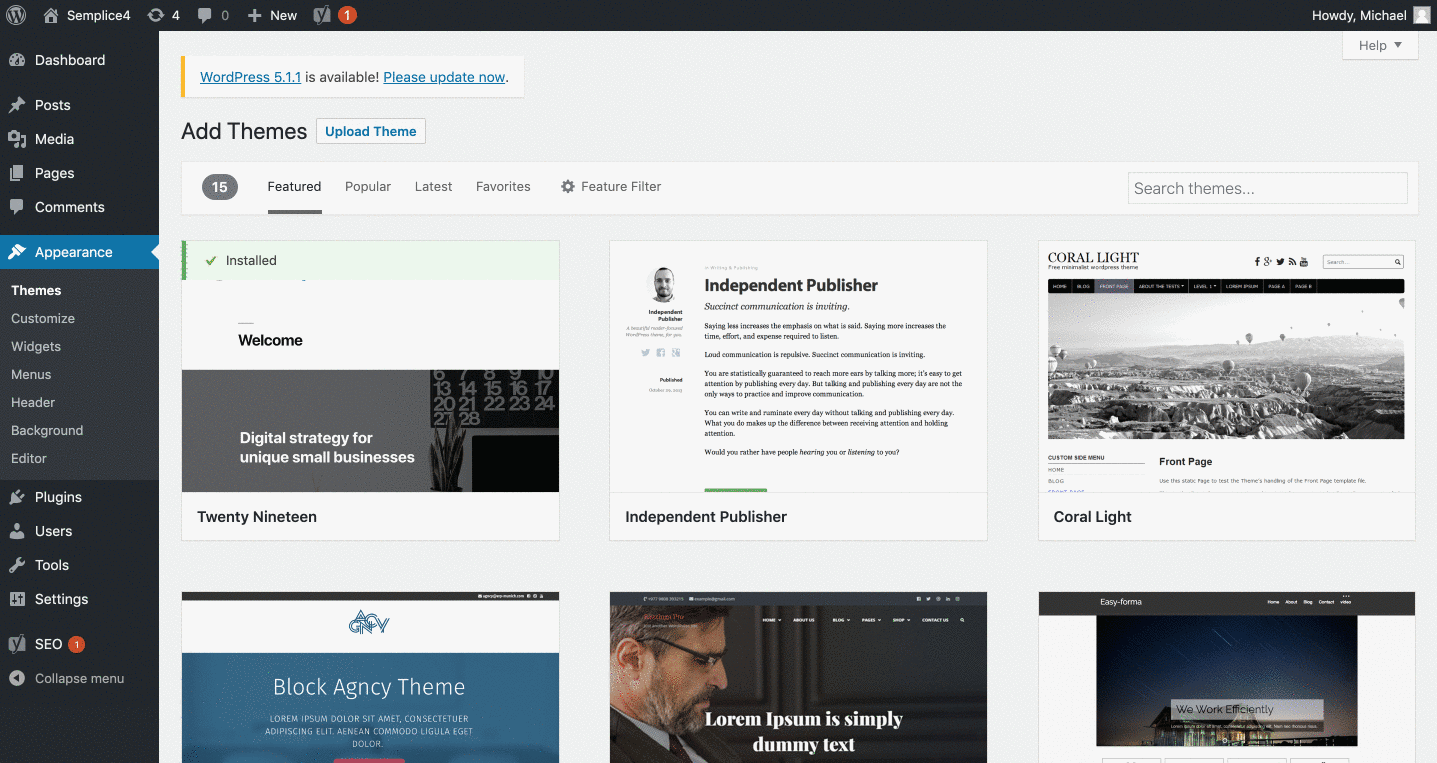 Installing Semplice in Wordpress – Semplice